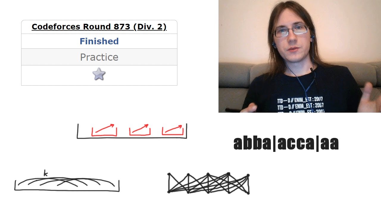 Codeforces Round 873 Div 2 B E Div 1 A C Video Editorial Youtube