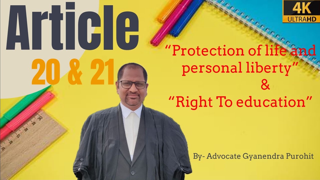 " Right To Education " | Article 20 & 21 | Law का ज्ञान || - YouTube
