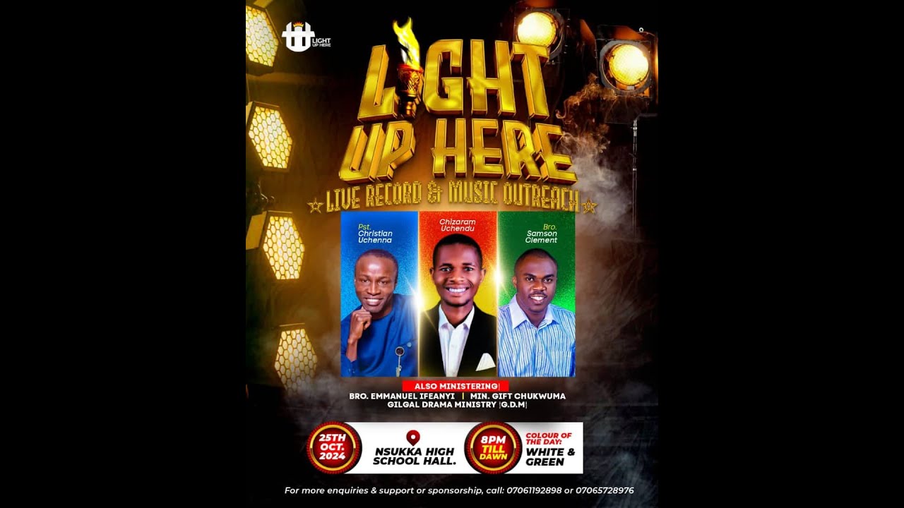 LIGHT UP HERE WITH UCHENDU CHIZARAM - YouTube