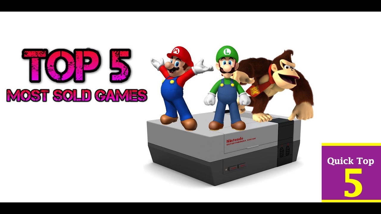 TOP 5 - most sold video games world wide - YouTube