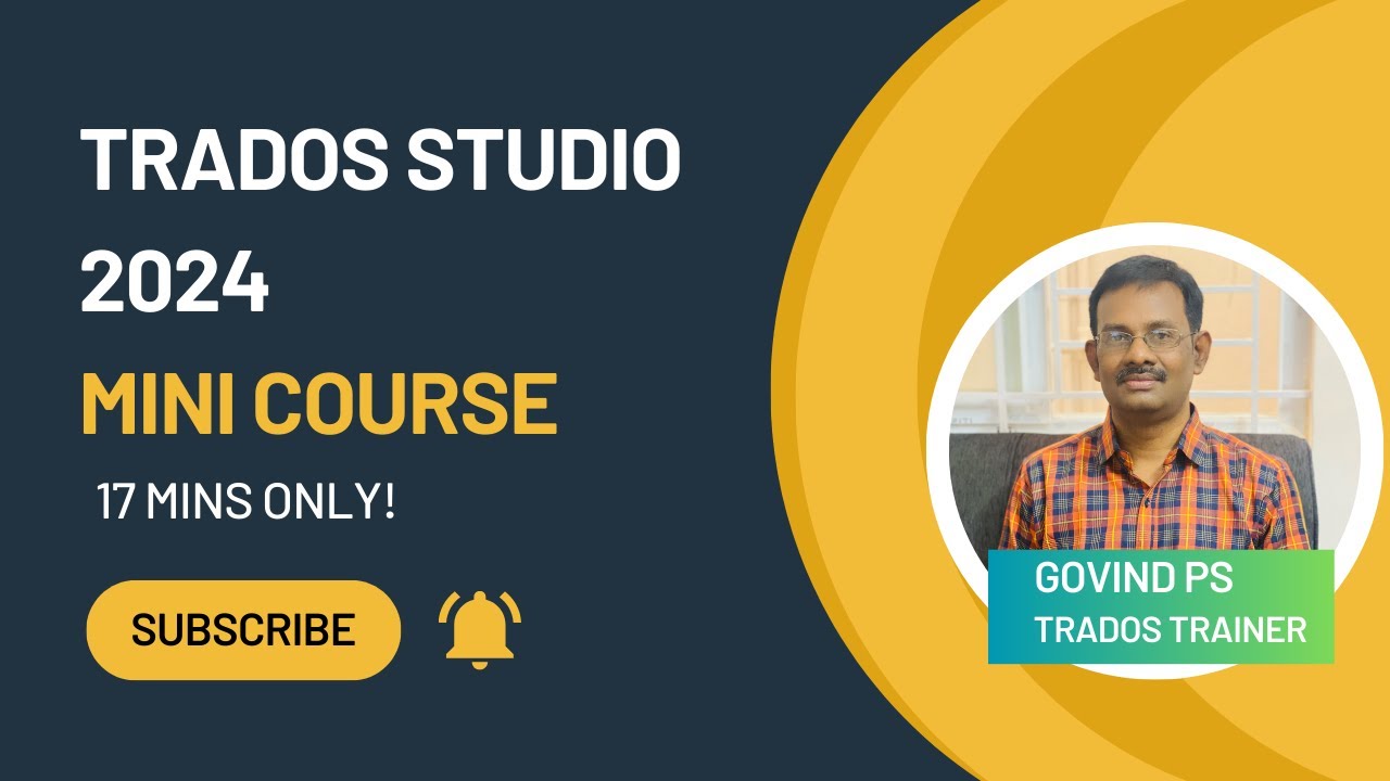 Minicourse: Trados Studio 2024 - YouTube