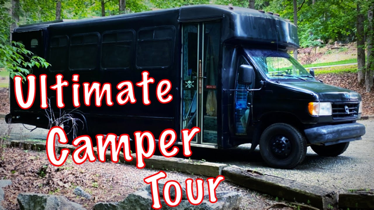 Ultimate Camper van life Experience Ford e350 Shuttle Bus 2023 - YouTube