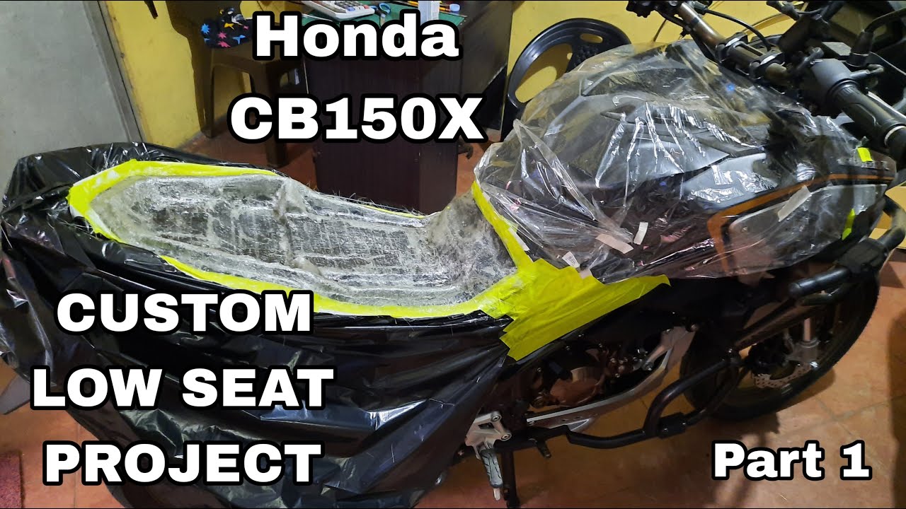 Honda CB150X Custom Low Seat Project | Part 1 of 4 - Fiberglass Seat ...