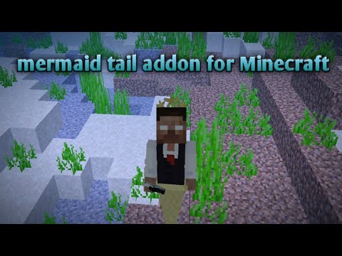 mermaid tail addon for Minecraft - YouTube