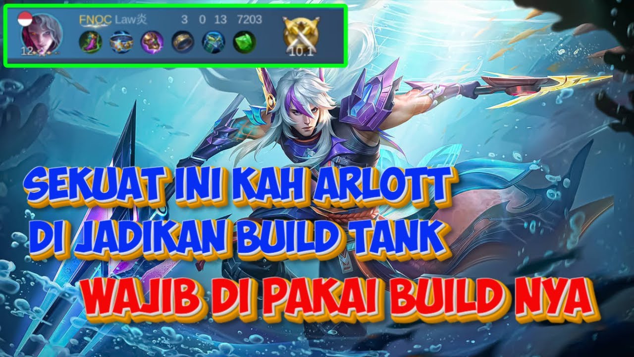 Sekuat ini ARLOTT build tank,wajib kalian tiru #arlottmobilelegends # ...