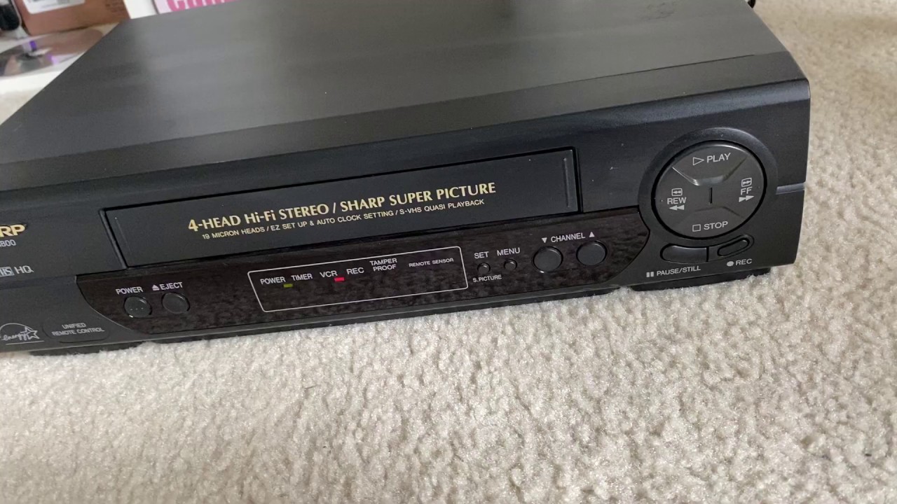 Working Sharp VC-H800U 4-Head VCR - YouTube