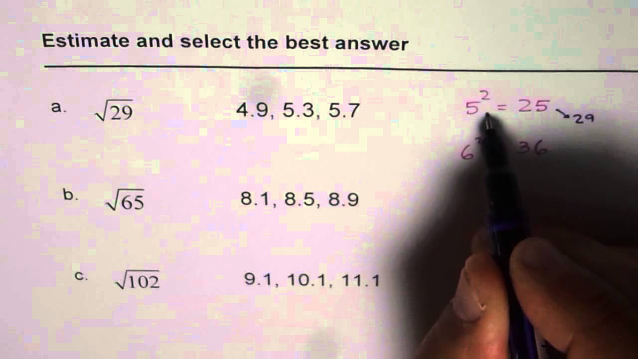 Estimate Square Root - YouTube