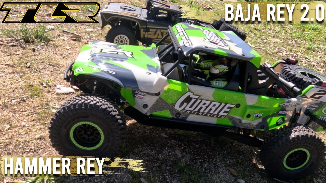 Losi Hammer Rey and Baja Rey 2.0 Bashing - YouTube