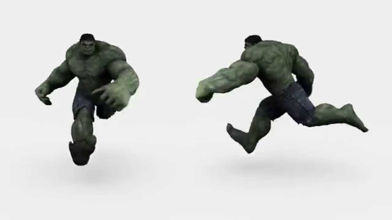 Hulk - Run Cycle - YouTube