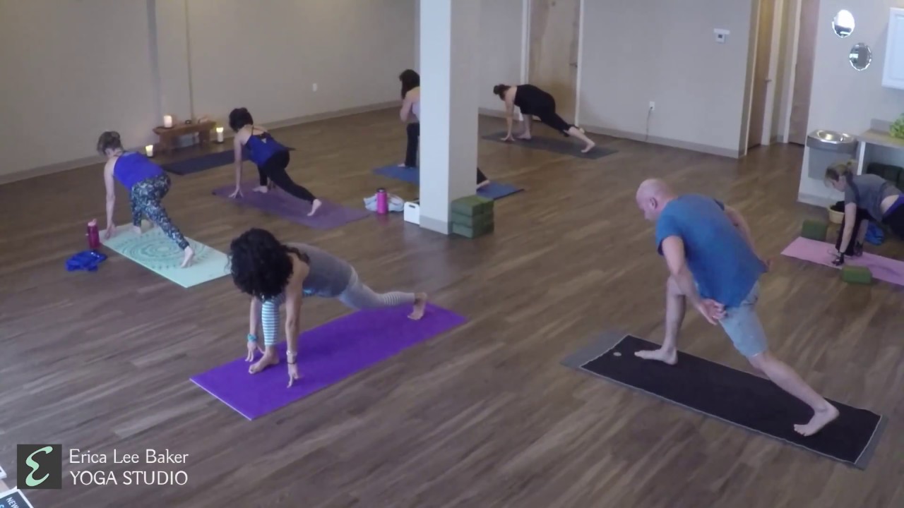 60 min: Slow Strong Flow with Erica Baker - Full Yoga Class - YouTube