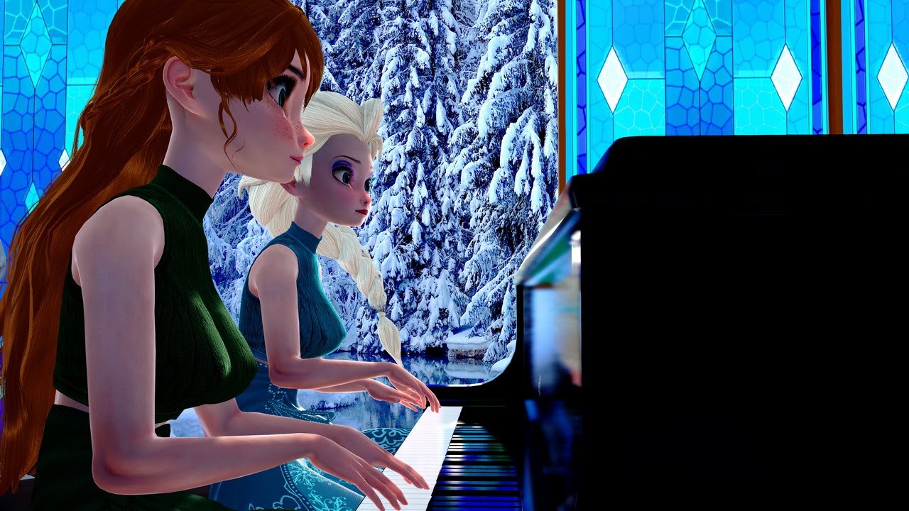 [MMD] Just Us (Anna and Elsa) 4K - YouTube Music