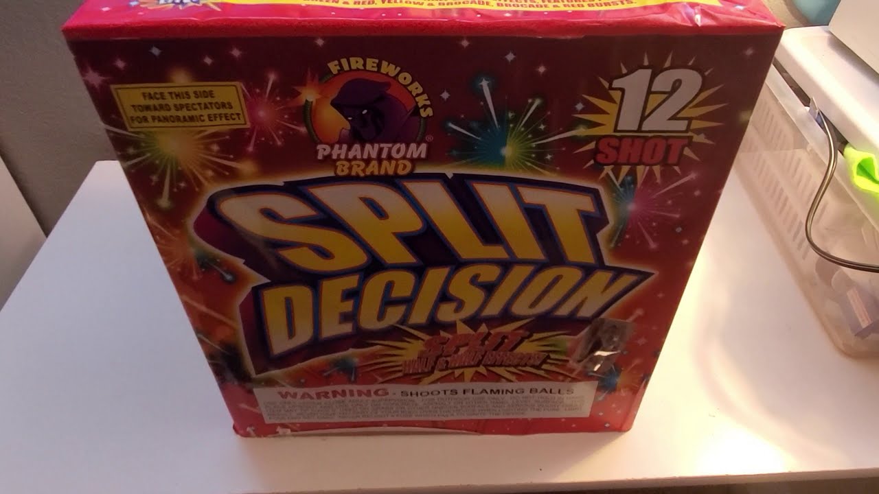 Split Decision By Phantom Fireworks - YouTube
