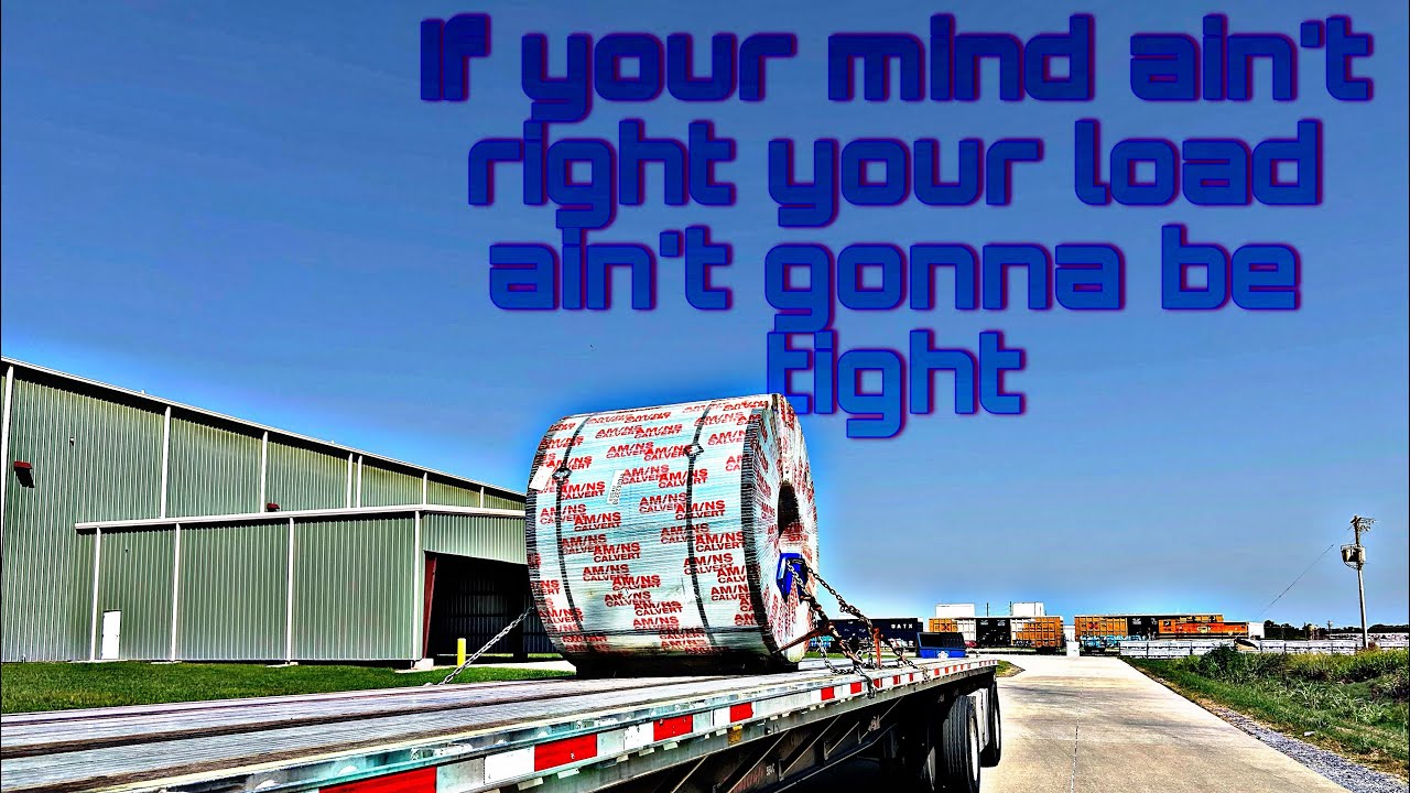 2nd load of suicide coil. How NOT to secure snd haul it 101!!!! - YouTube