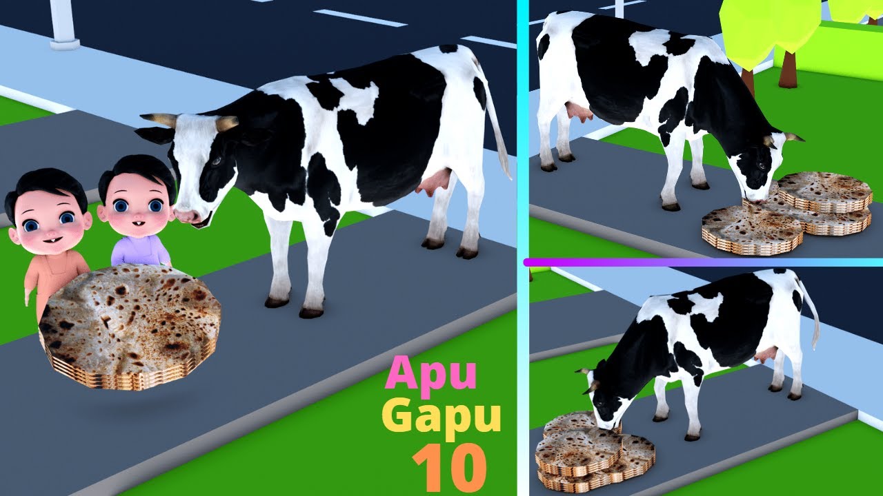 Apu Gapu😛| अपू गपू |EP10| Cow🐮Cartoon Video | - YouTube