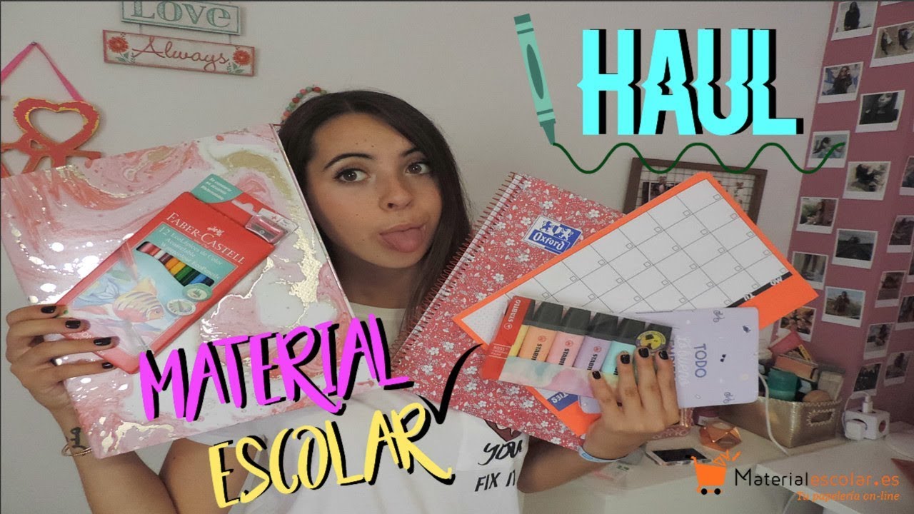 ¡MEGA HAUL de MATERIAL ESCOLAR 2017-2018!+SORTEO-Mertun - YouTube