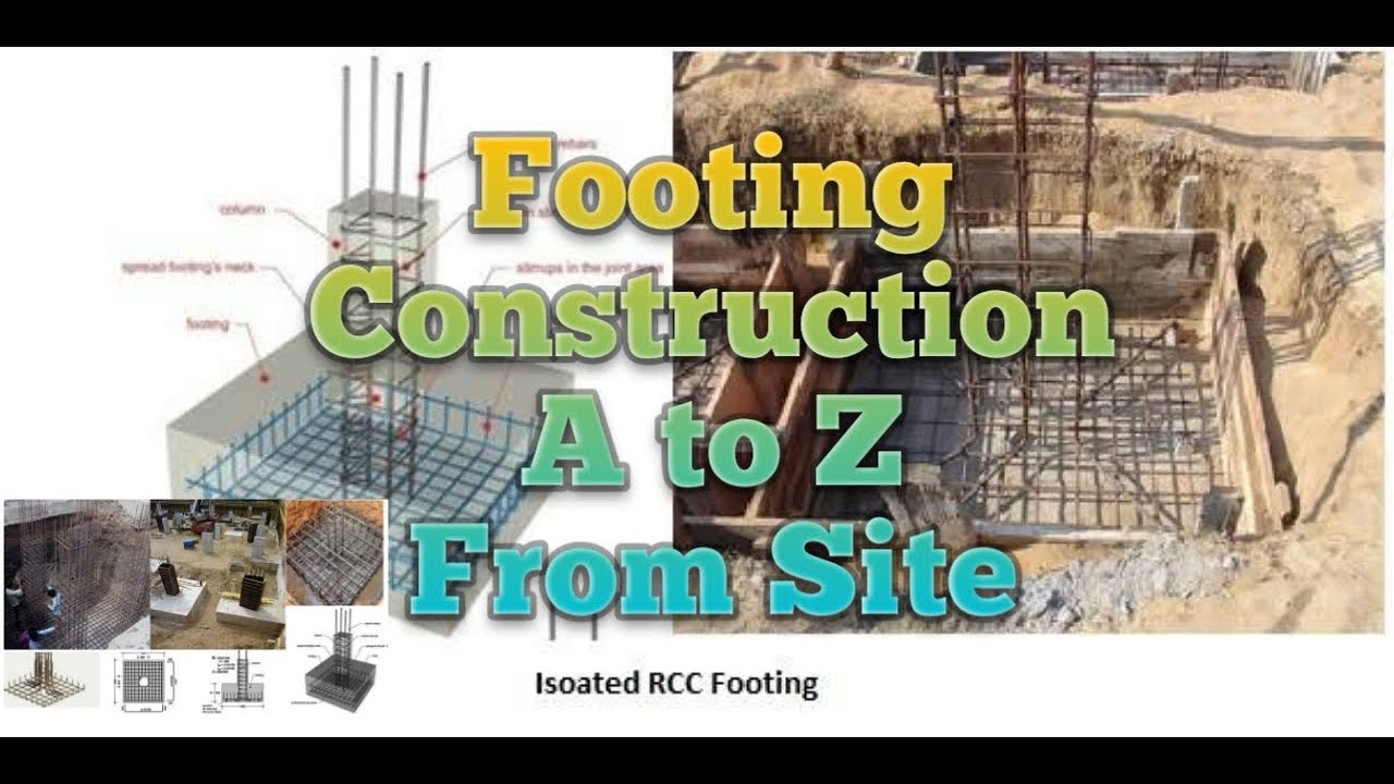 Footing Construction A to Z from Practical Site || Shallow Foundation ...