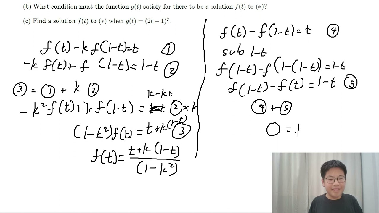 Worked Solution for MAT Question 2 2013 (Functions Question) (explained ...