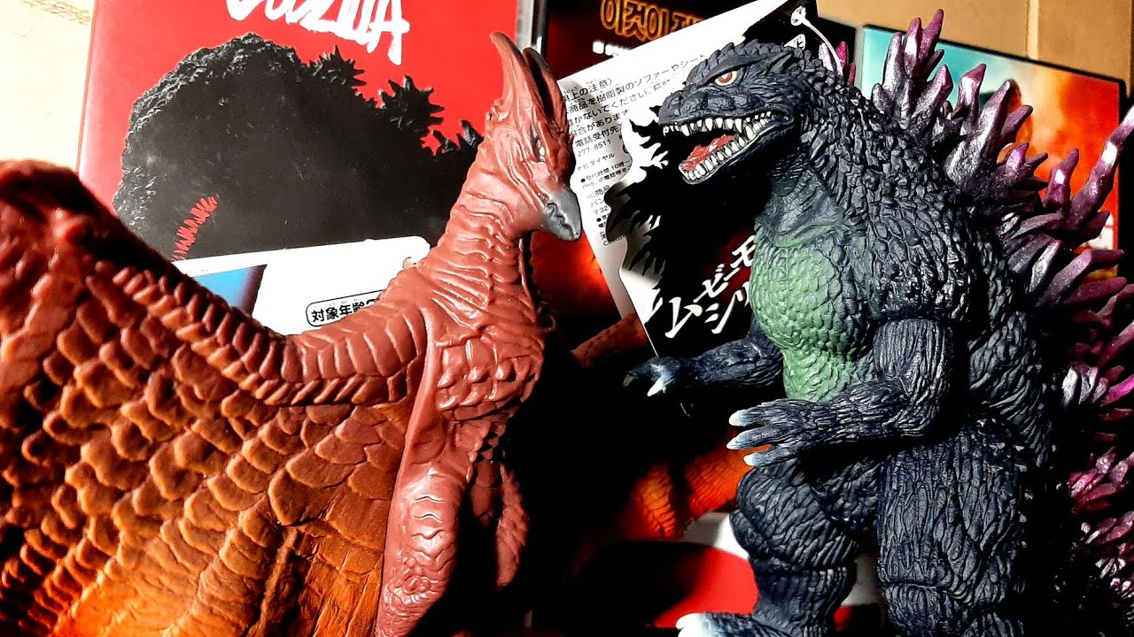 Bandai Japanese Millennium Godzilla (1999) & Legendary Rodan (2019 ...
