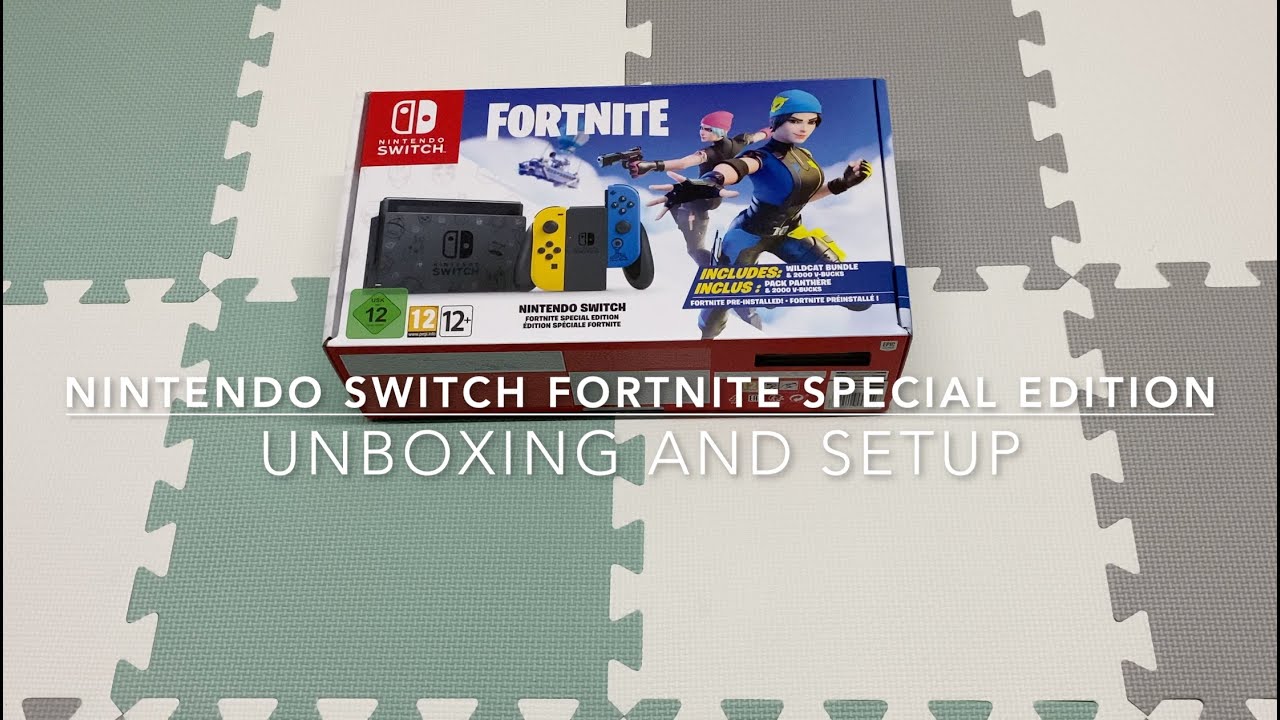 Nintendo Switch Fortnite Special Edition Unboxing & Setup - YouTube