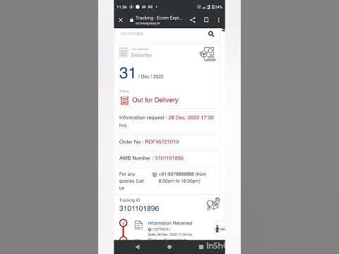 Ecom express courier tracking shipment tracking online live #reliancedigital #shorts # ...
