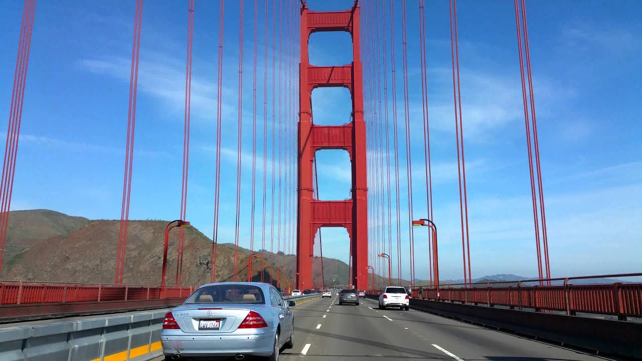 Driving over the Golden Gate Bridge bridge 2015 - YouTube