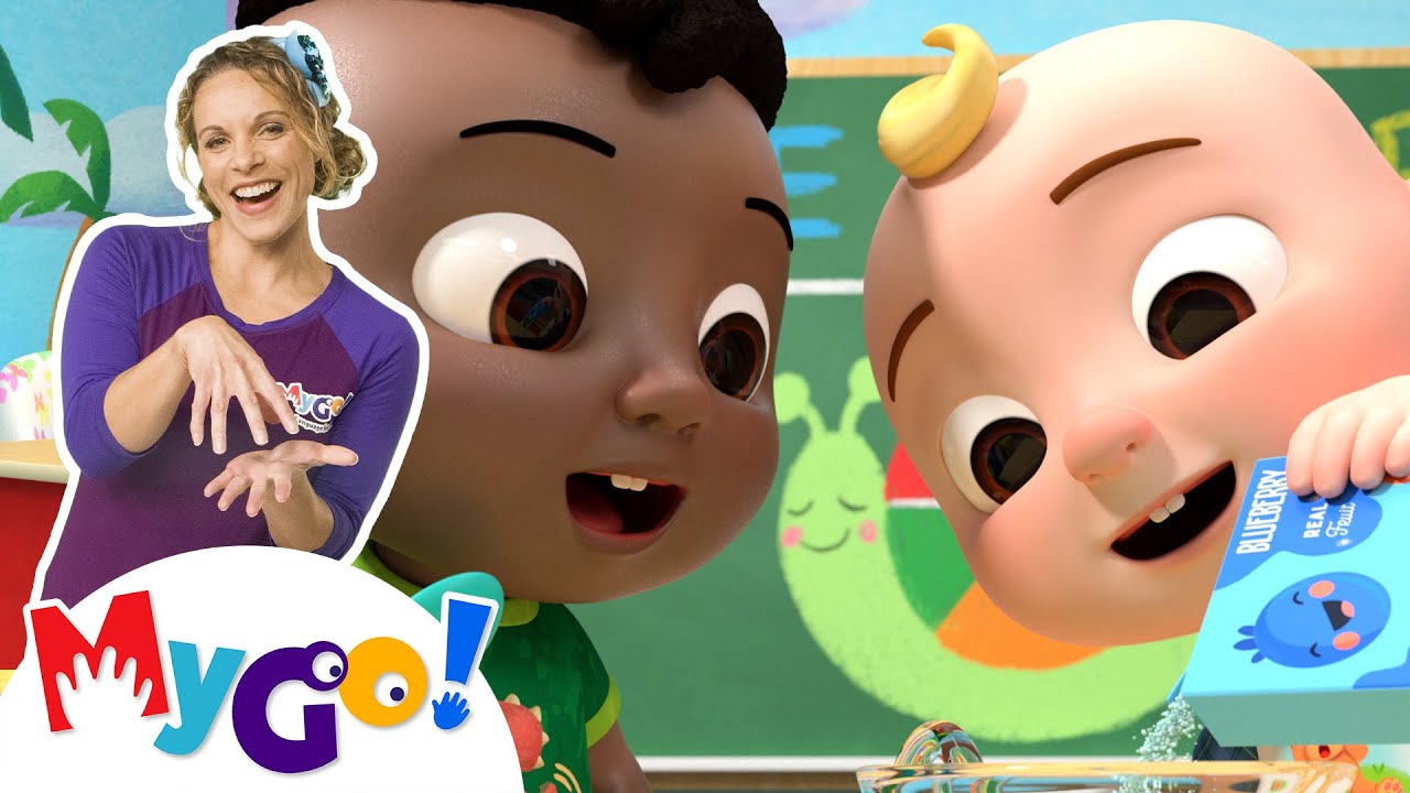 Jello Color Song | CoComelon - Nursery Rhymes | MyGo! Sign Language For ...