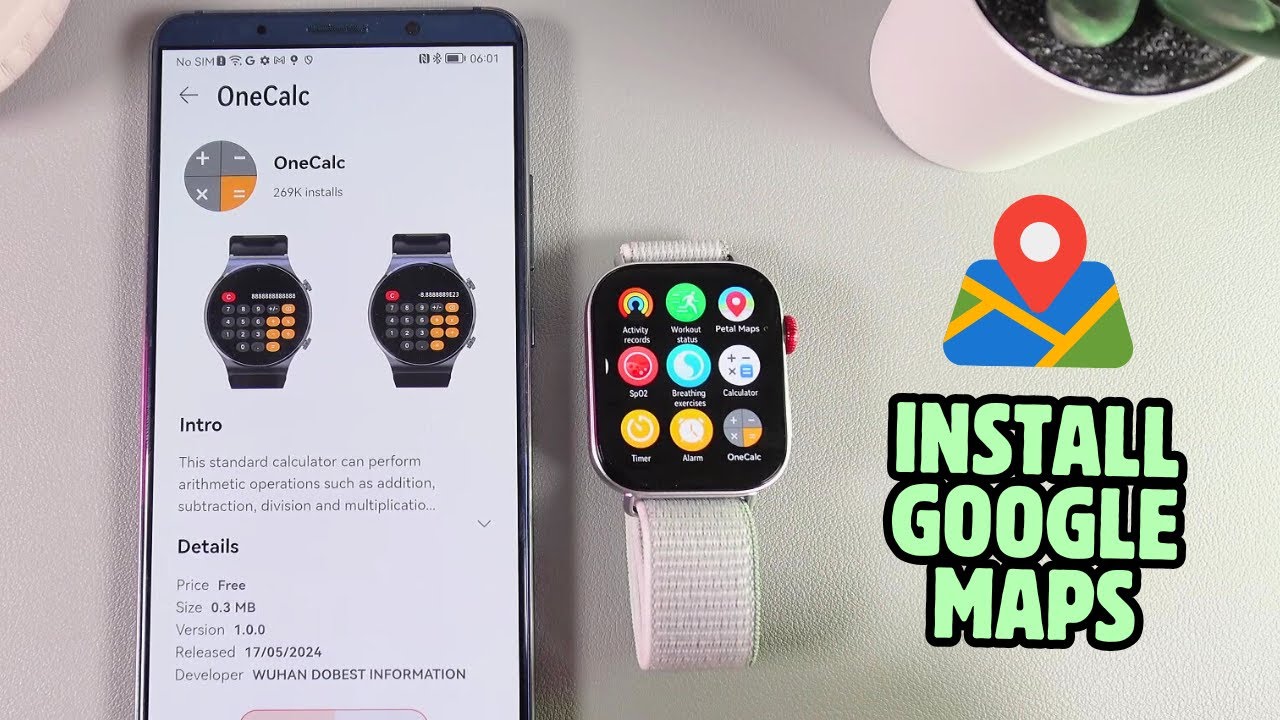 How to Install Google Maps on HUAWEI Watch Fit 3 - YouTube