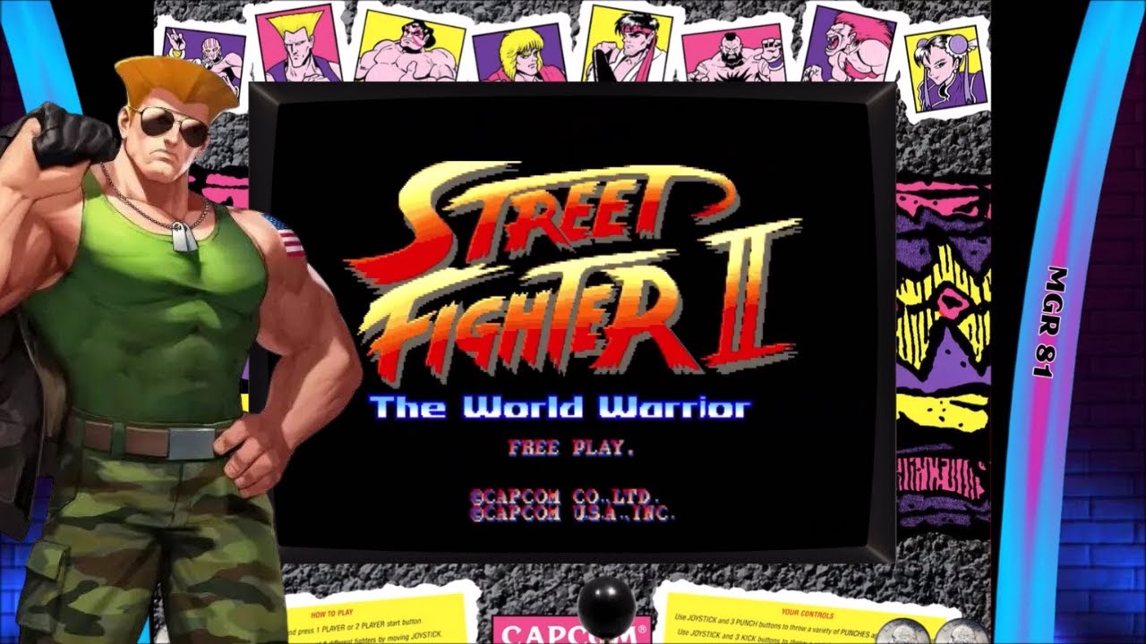 STREET FIGHTER 2 THE WORLD WARRIOR ( ARCADE CABINET WITH BEZEL DESIGN ...