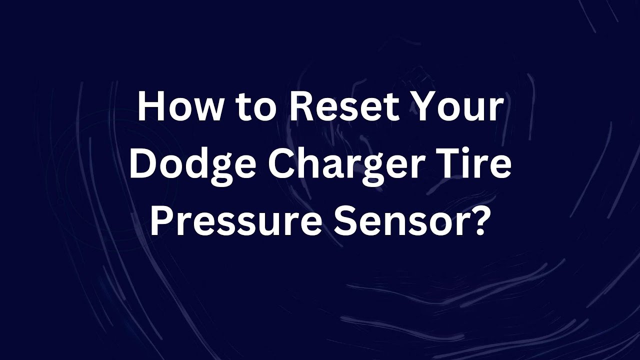 Dodge Charger Tire Pressure