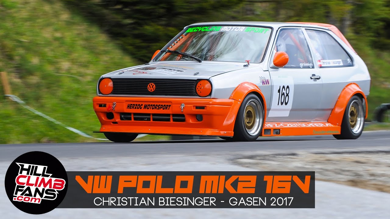 VW Polo mk2 16V - Christian Biesinger | Hill Climb Gasen 2017 - YouTube