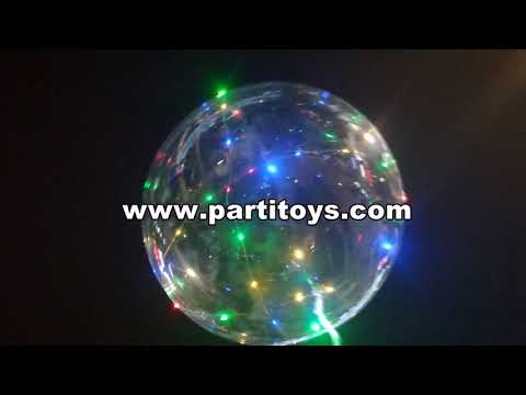IŞIKLI BALON 18 İNCH ŞEFFAF LED KABLOLU  İPLİ IŞIK 3  MT LED IŞIKLI HELYUM UÇAN BALON  TÜRKİYEDE İLK