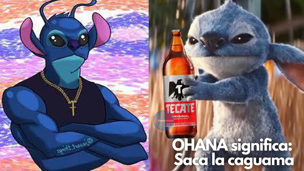 😝😎 OHANA SIGNIFICA SAQUEN LAS CHELAS 😍🤣LOS MEJORES MEMES DE LILO Y ...