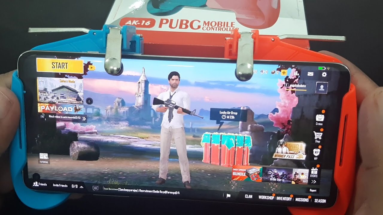 PUBG Controller / AK -16 Unboxing, Game play / Best PUBG Mobile ...