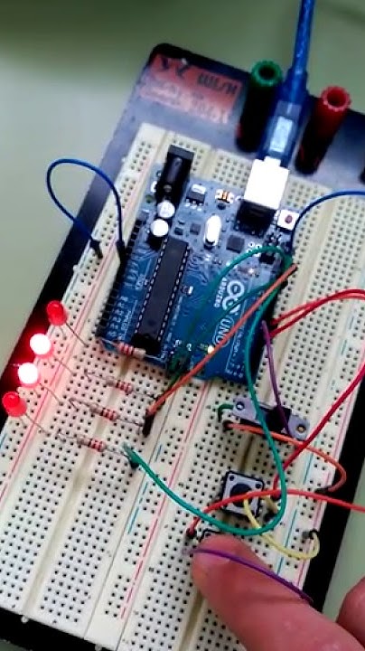 Contador modulo 16 ascendente/descendente con reset en arduino - YouTube