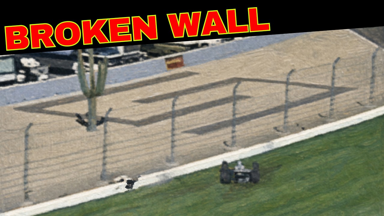 Stan Wattles' Crash Breaks a Wall (2001 IRL Phoenix) - YouTube