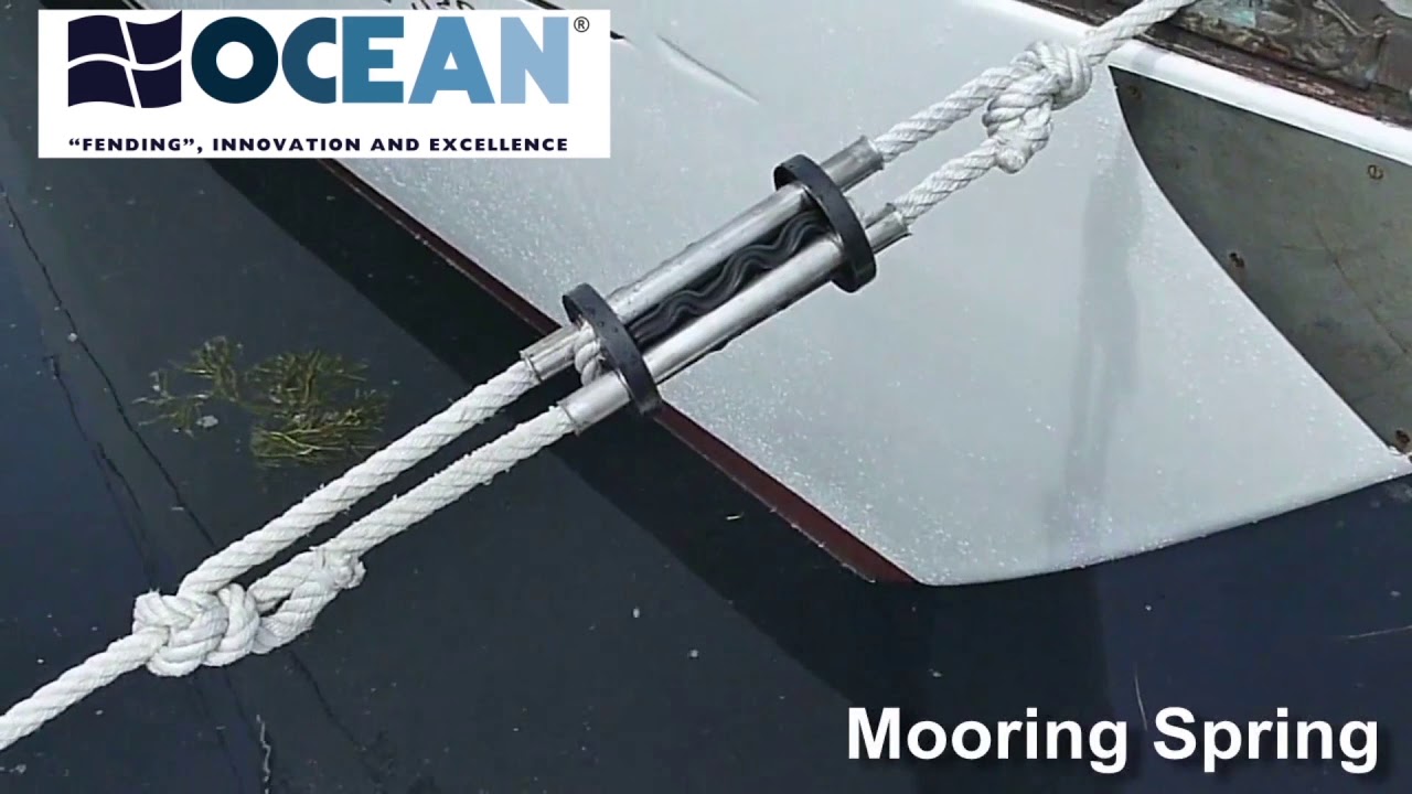 OCEAN Mooring Spring for rope - YouTube