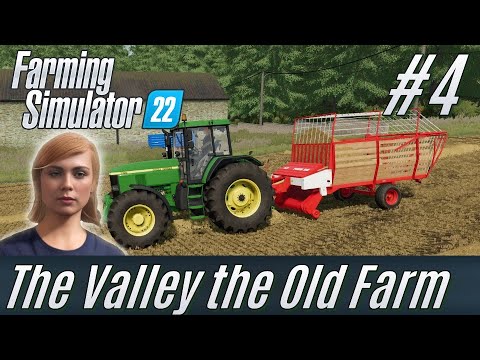 FS22: The valley the old farm #4: Straw harvest - YouTube