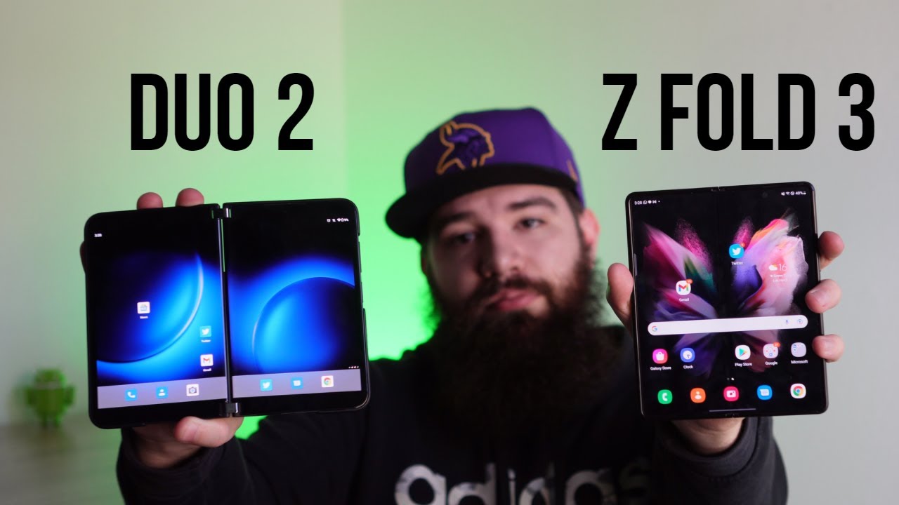 Samsung Galaxy Z Fold 3 vs Microsoft Surface Duo 2 - YouTube