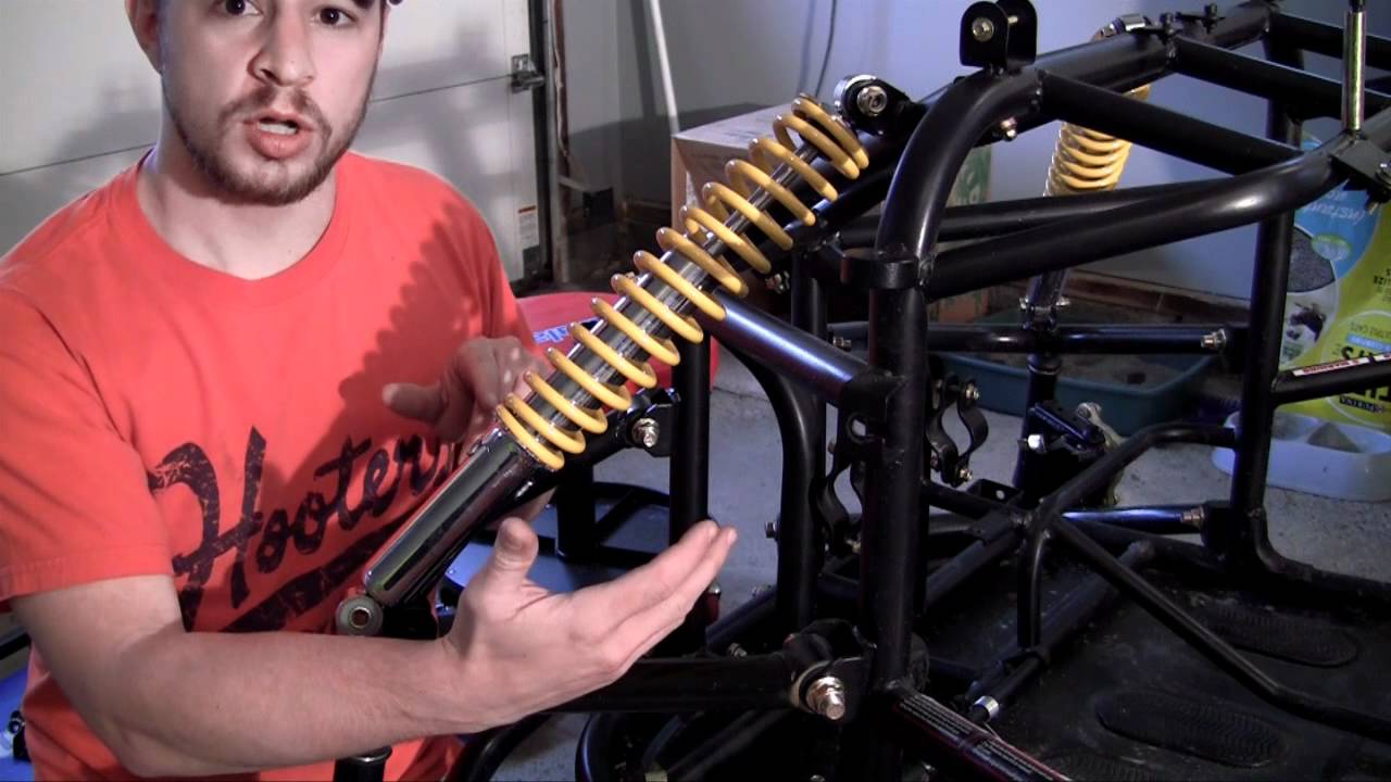 How to Build a Go Kart - 6 - Front Struts - YouTube