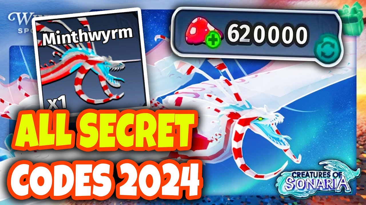 CREATURES OF SONARIA ALL SECRET CODES 2024! CREATURES OF SONARIA CODES ROBLOX - YouTube