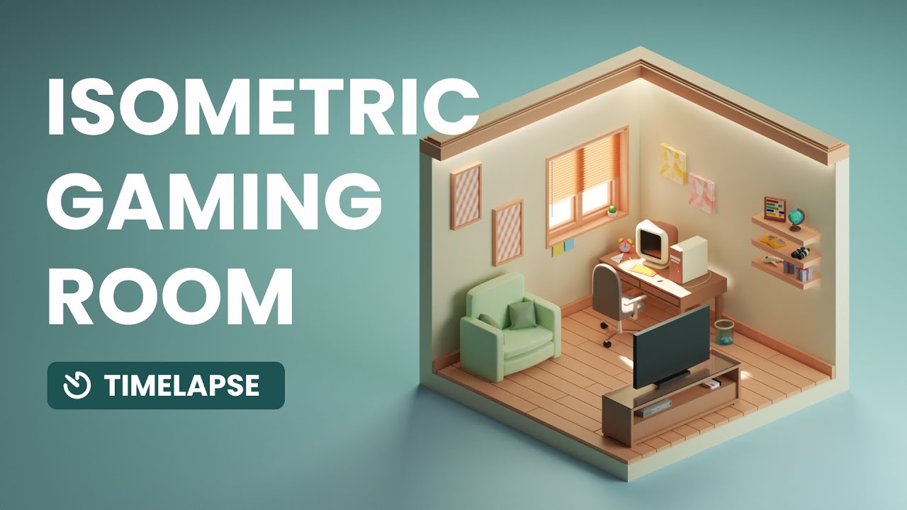 How to Make Isometric Gaming Room | ThreeDee - YouTube