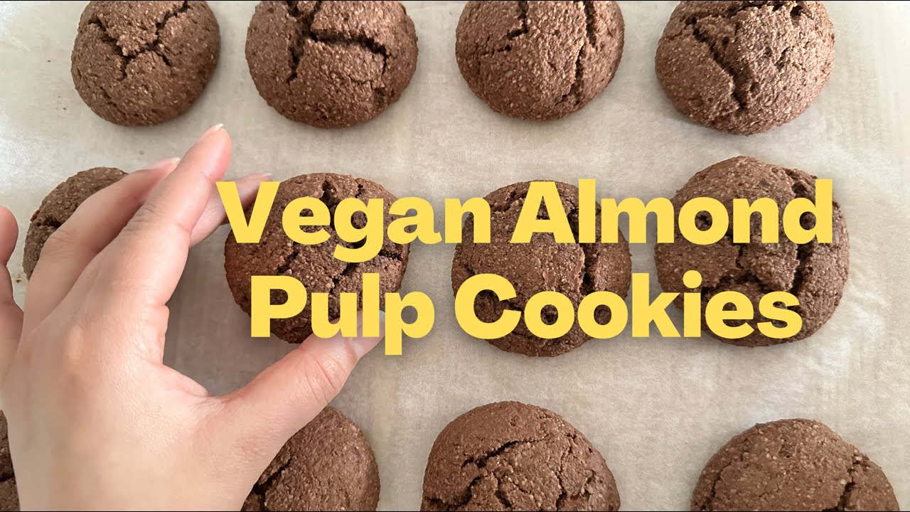 Vegan Almond Pulp Cookies #vegan - YouTube
