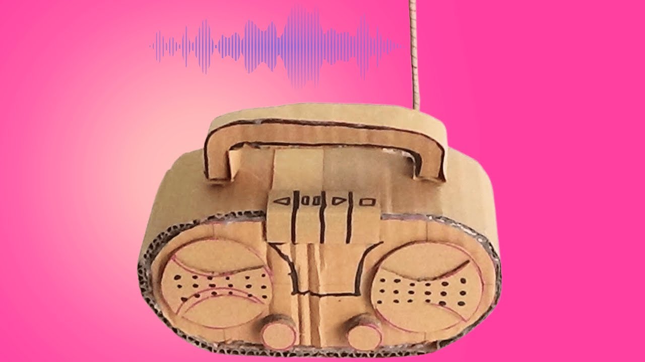 You Won't Believe How Easy Making a Cardboard Radio Is - YouTube