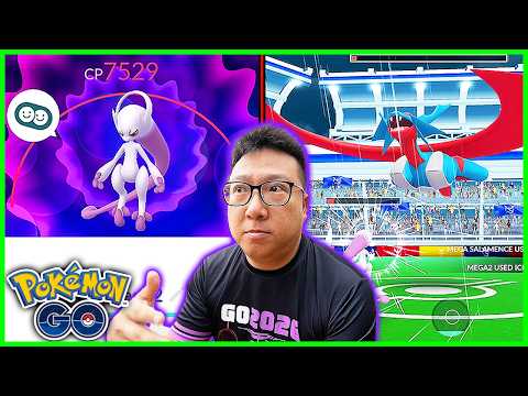 Using CP 7529 Mega Mewtwo to Solo Mega Salamence in Pokemon GO