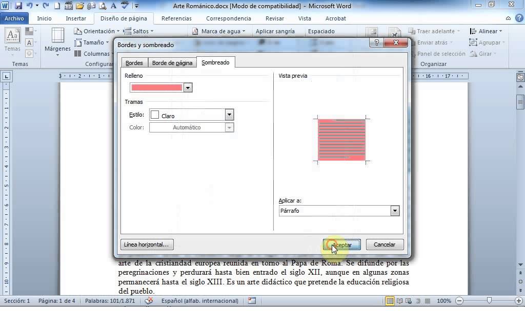2 Aplicar Sombreado al texto - YouTube