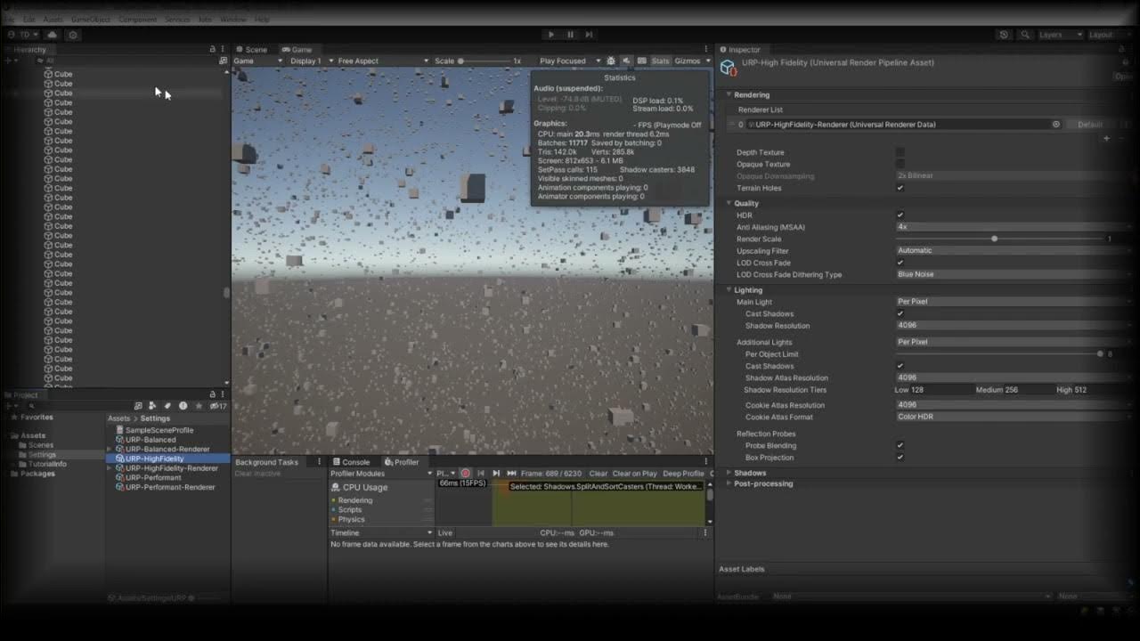 Enable Dynamic Batching in URP Unity Settings - YouTube