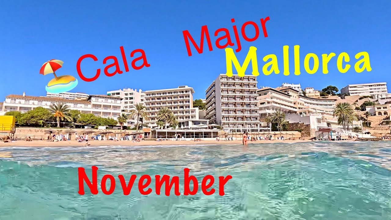 🏖️Cala Major Mallorca in November/ Peaceful Beach Walk Near Palma/ 4K ...