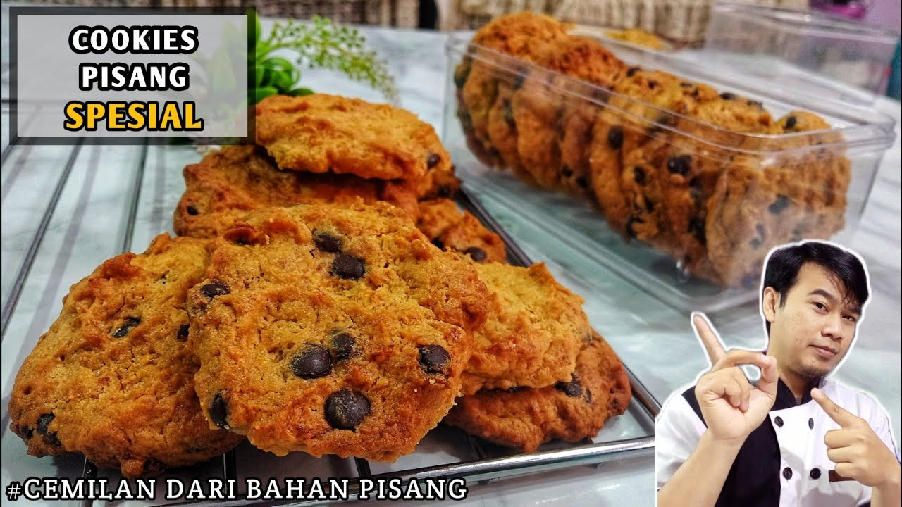 Membuat Cemilan Dari Bahan Dasar Pisang - Cookies Pisang - YouTube
