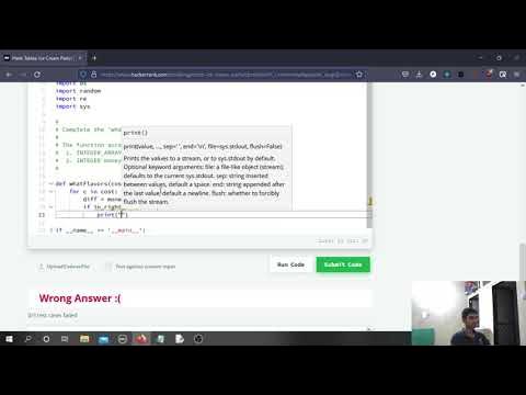 Hackerrank - Sorting - Ice Cream parlor - YouTube
