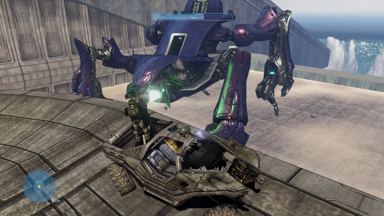 UNSC Marines effortlessly push Scarab debris aside - Halo 2 Anniversary ...